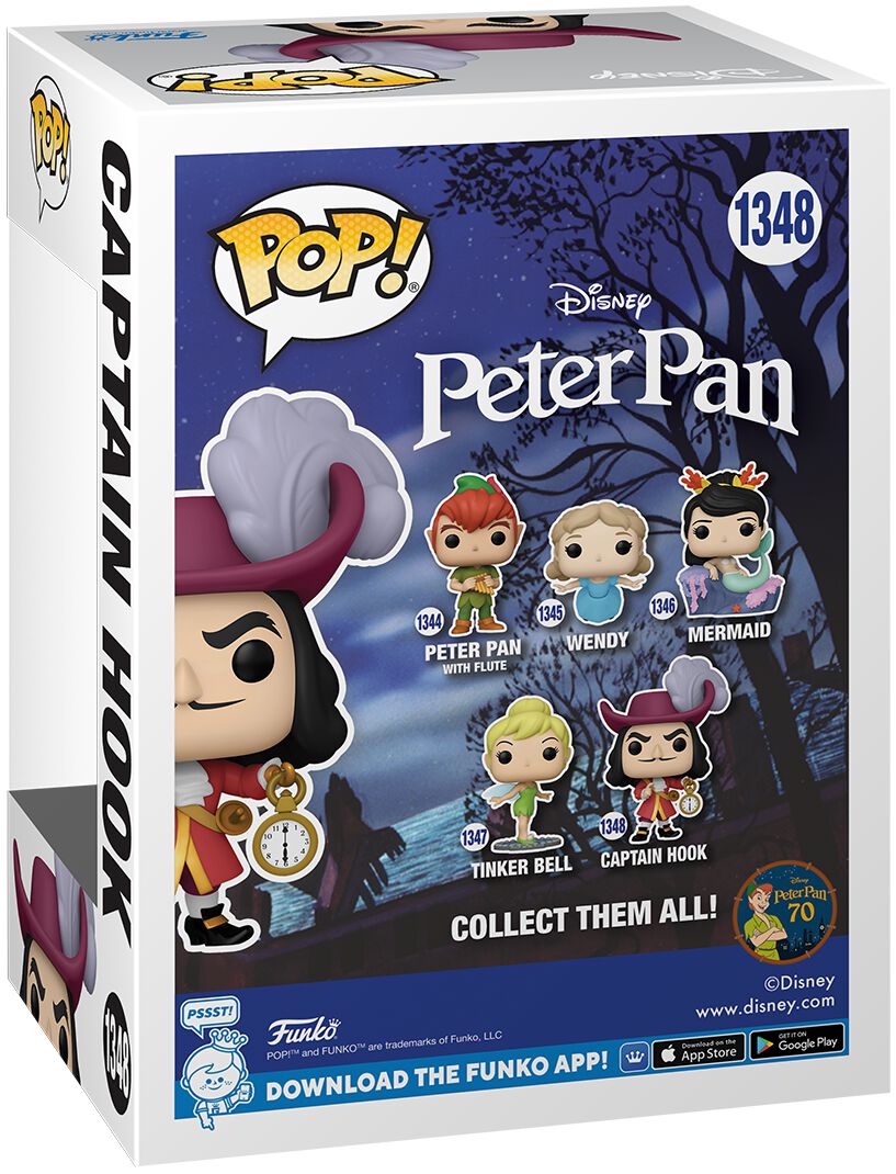 Captain Hook vinyl figurine no. 1348 | Piotruś Pan Funko Pop! | EMP