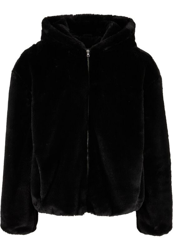 Full Zip Faux Fur Hoodie Jacket | Urban Classics Bluza z kapturem | EMP