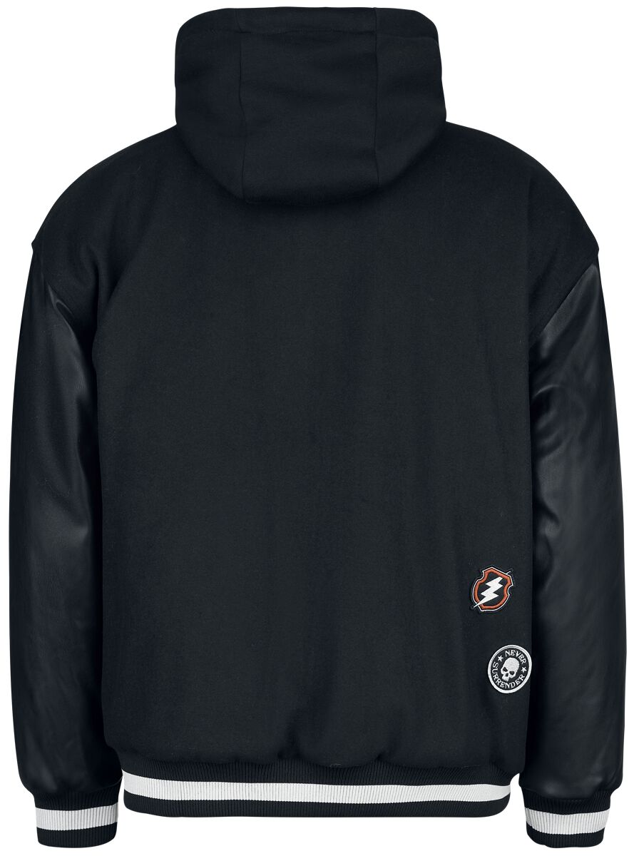 Varsity jacket with faux leather details | Rock Rebel by EMP Kurtka ...