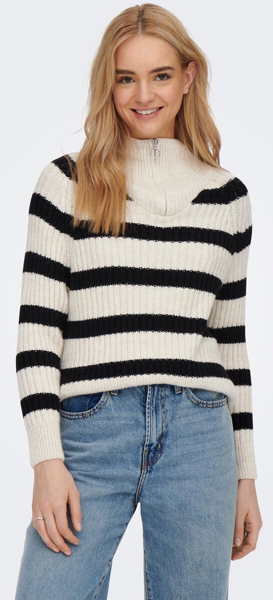 ONLLeise Freya LS Zip High Neck | Only Sweter | EMP