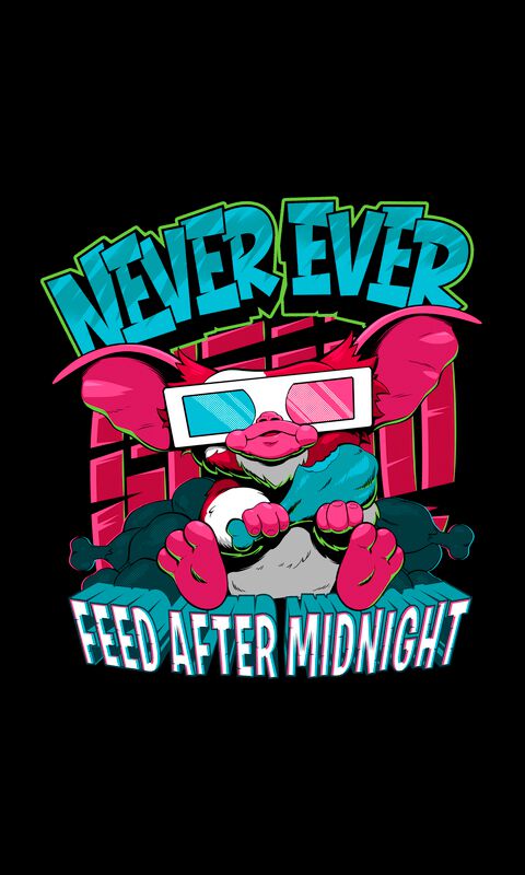 Gizmo - Never Ever Feed After Midnight | Gremlins T-Shirt | EMP